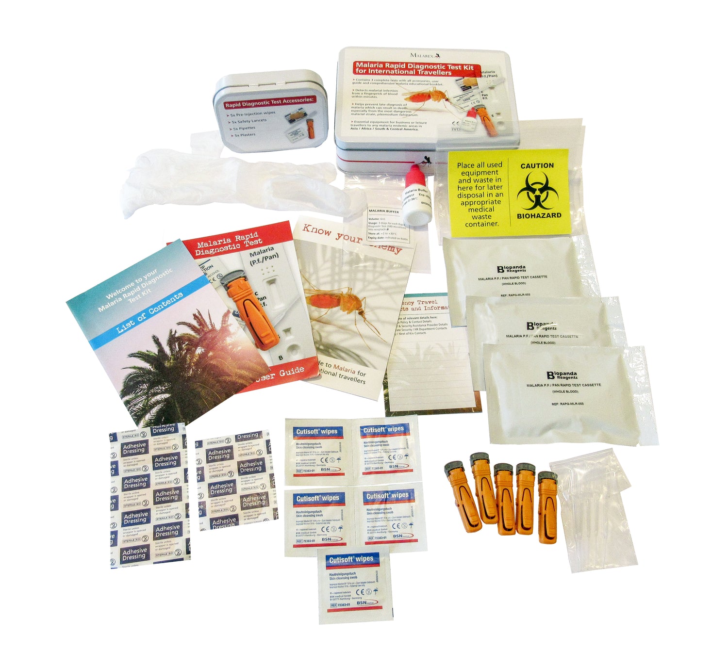 Malaria Rapid Diagnostic Test Kits, from Malarex UK